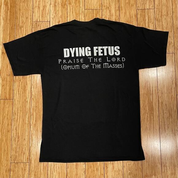 Gildan | Shirts | Original 9s Vintage Dying Fetus Praise The Lord ...